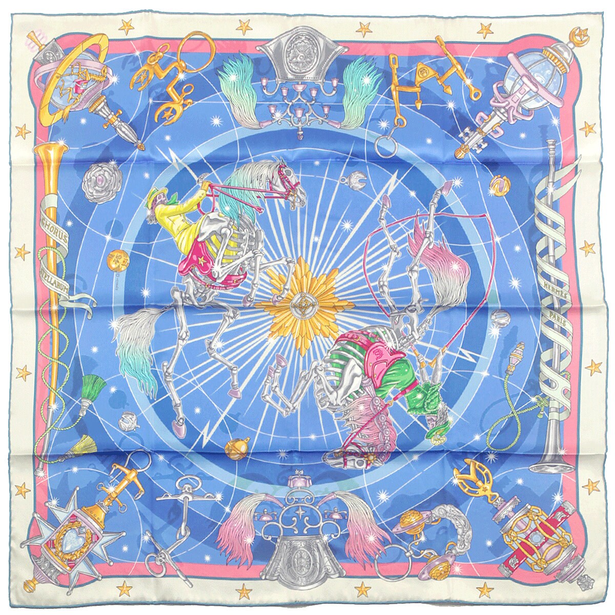 Hermes Scarf "Chorus Stellarum" by Daiske Nomura 70cm Silk – Exquisite ...