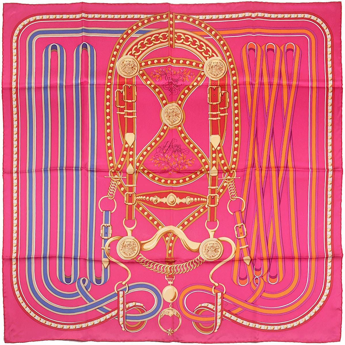 Hermes Scarf "Grand Tralala" by Virginie Jamin 90cm Silk – Exquisite ...